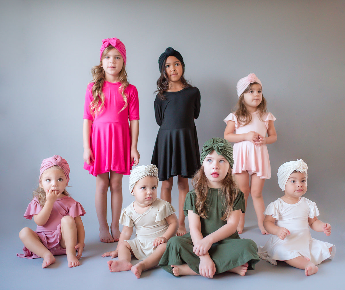 Quarter Sleeve Twirl Dresses – Sweet Peas Co