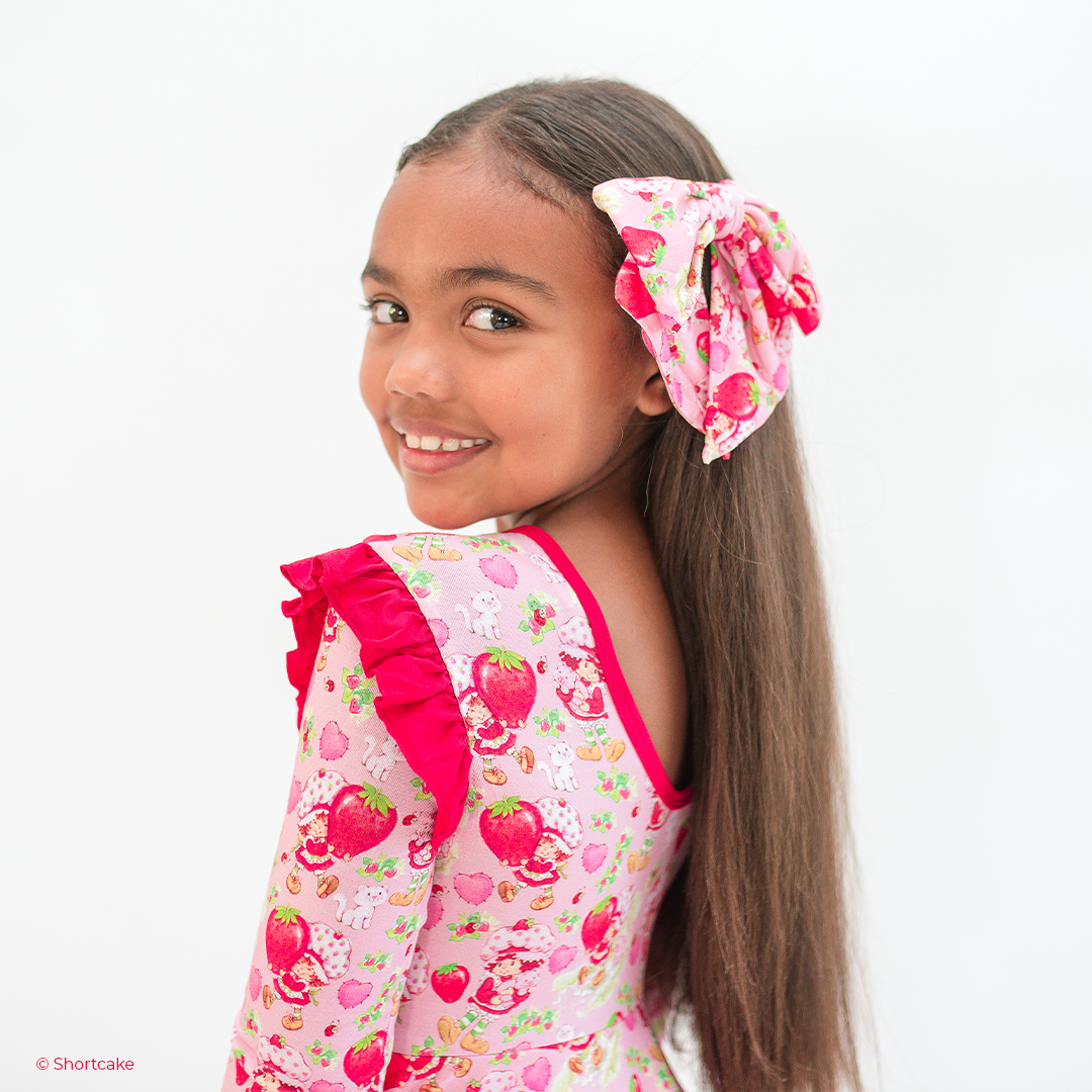 Strawberry Shortcake™ Barrette Bow – Sweet Peas Co
