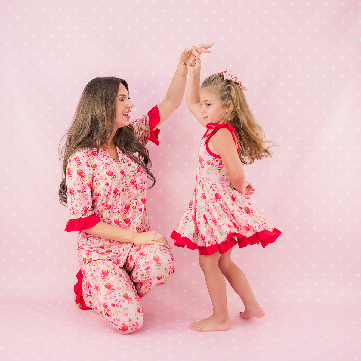 Strawberry Shortcake™ Tie Strap Twirl Dress – Sweet Peas Co